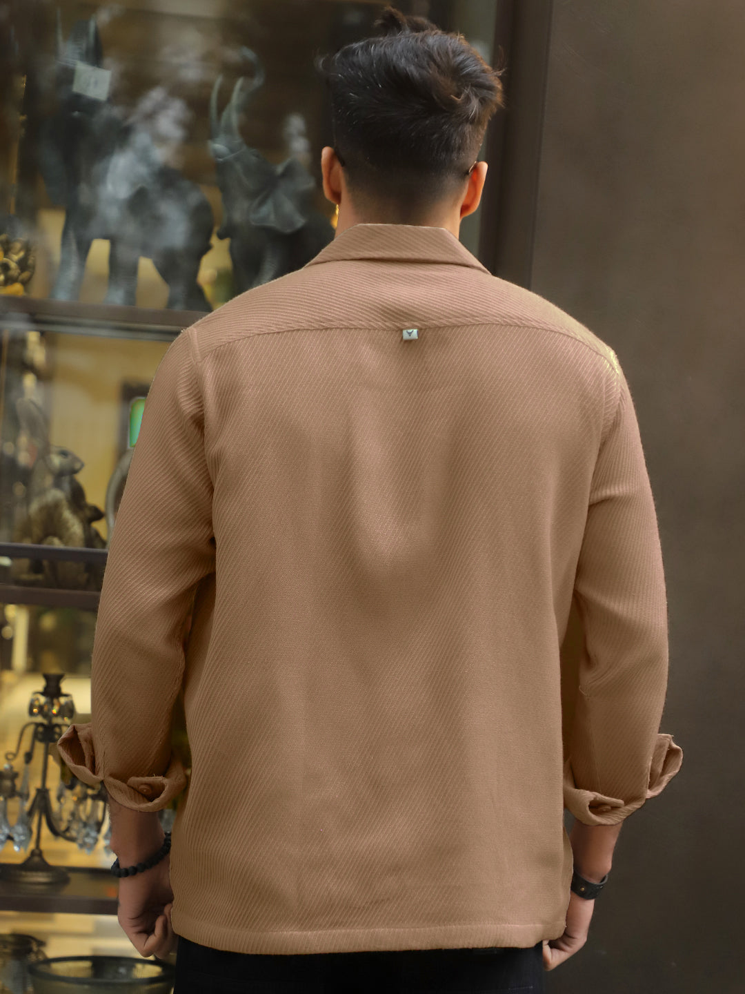 Earthcore Textured Beige Shacket